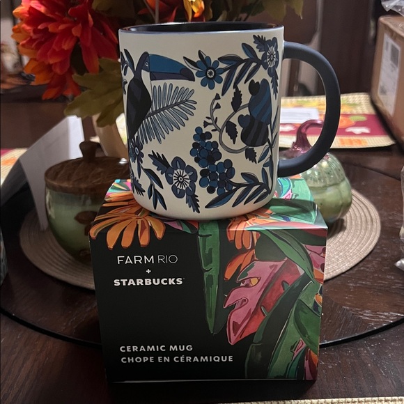 Starbucks | Other | New Starbucks Farm Rio Mug With Blue And Black ...